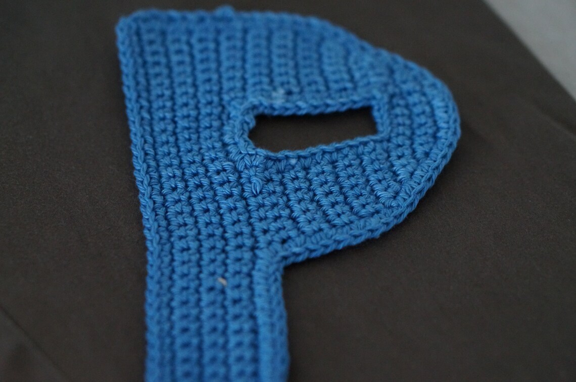 Crochet Alphabets: Letter P Crochet Pattern - Etsy