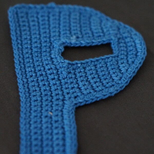 Crochet P Letter - Etsy