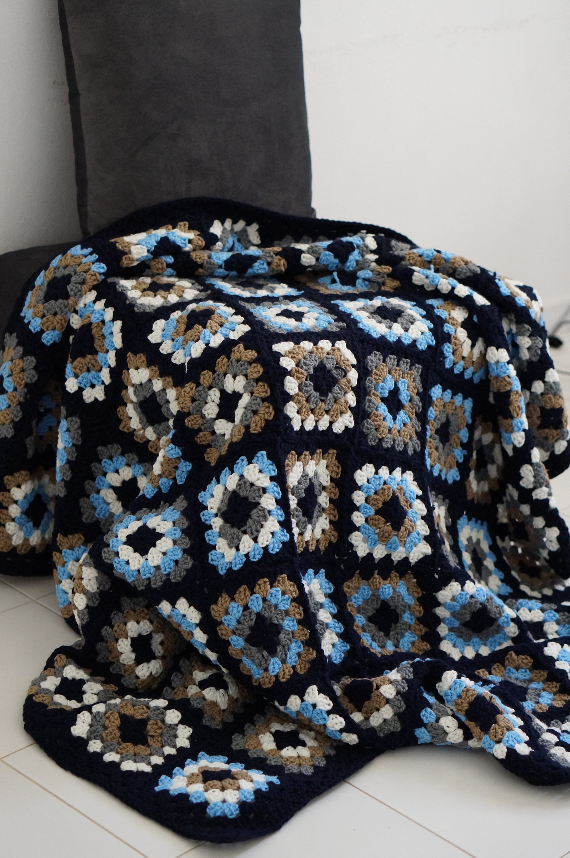 The Granny Square Blanket Pattern - Etsy