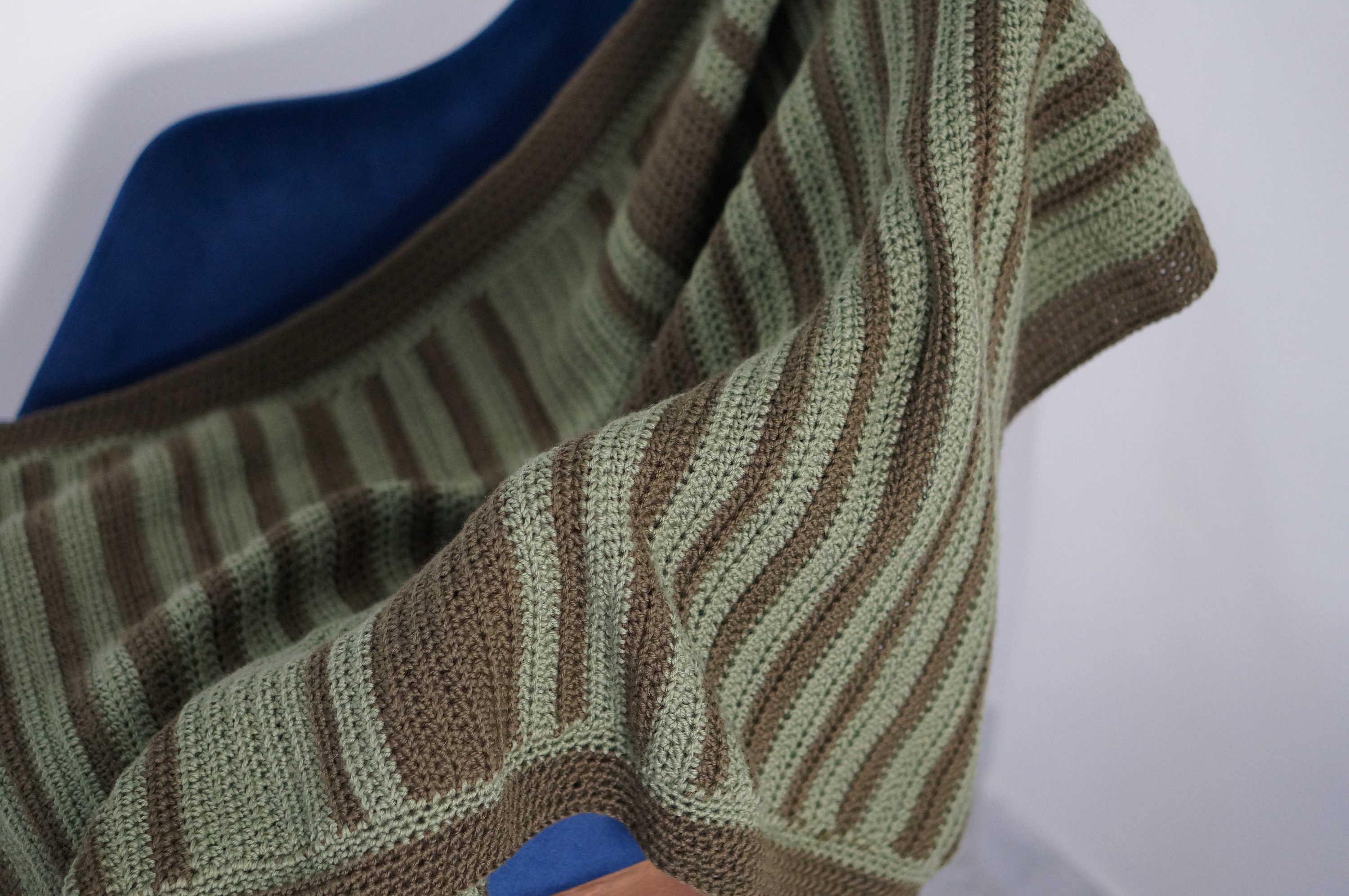 The Military Striped Blanket Pattern - Etsy