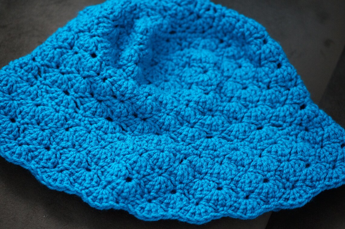 Shell Stitch Bucket Hat Crochet Pattern - Etsy