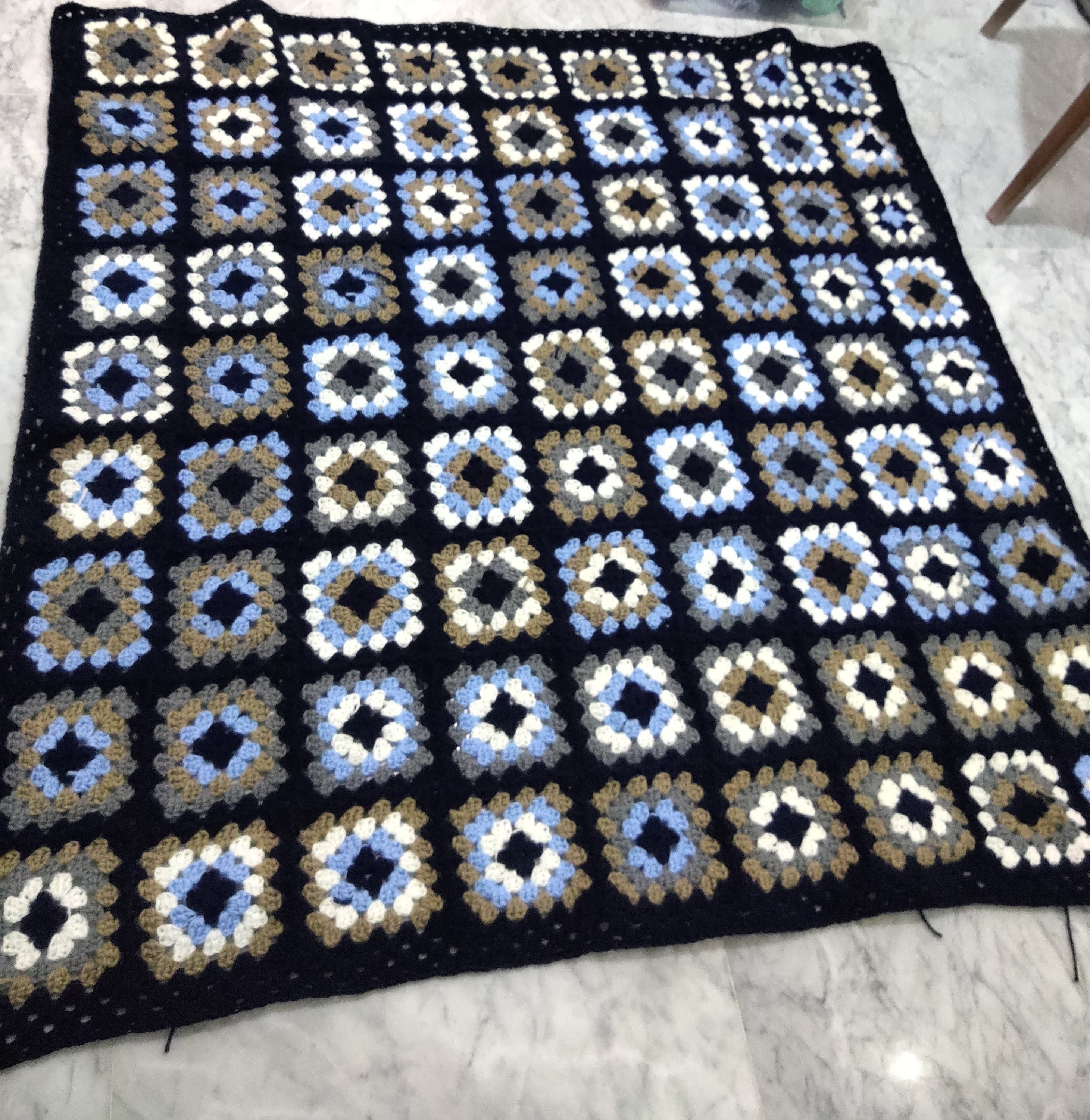 The Granny Square Blanket Pattern - Etsy