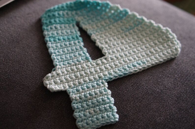 Crochet Number 4 Pattern - Etsy