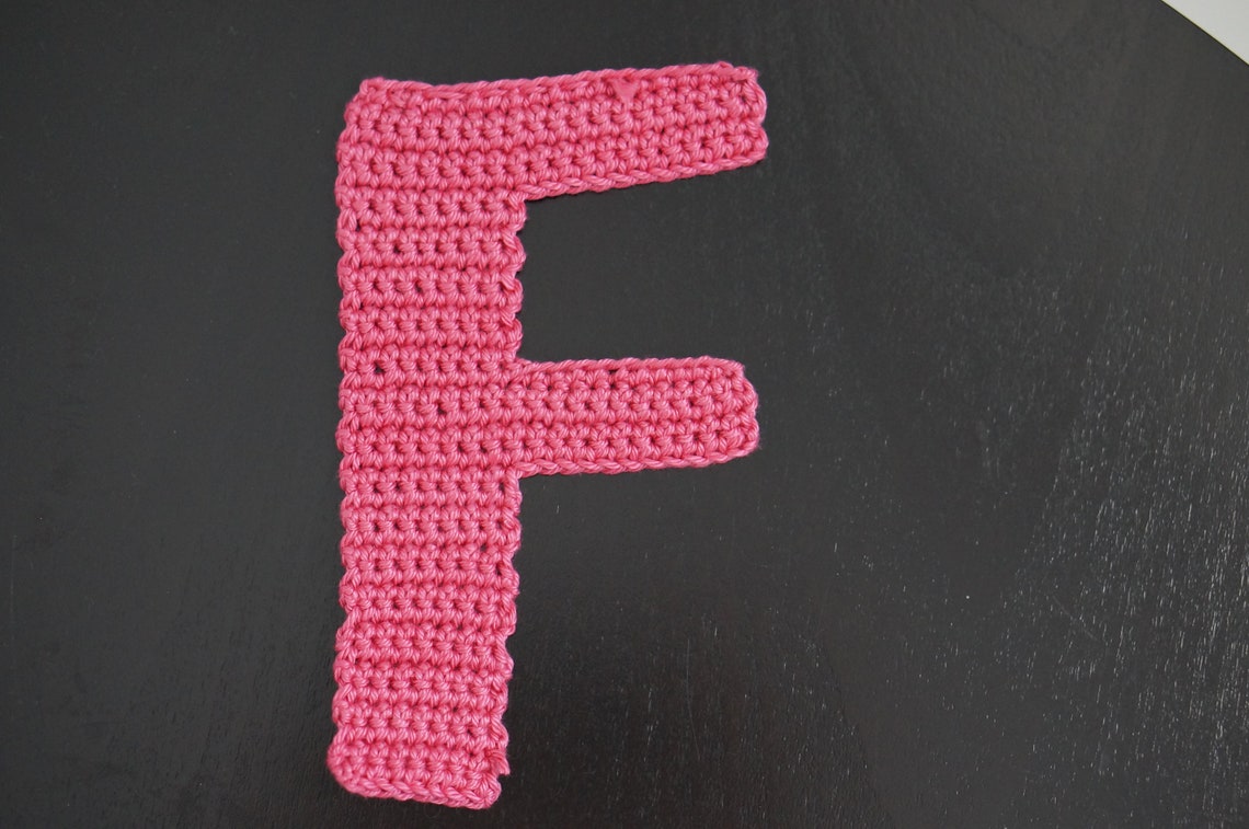 Crochet Letter F Pattern - Etsy
