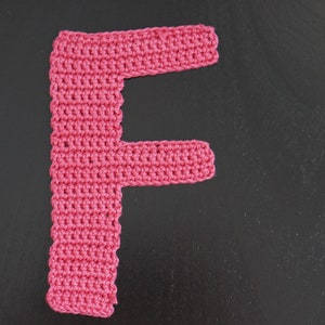 Crochet Letter F Pattern - Etsy