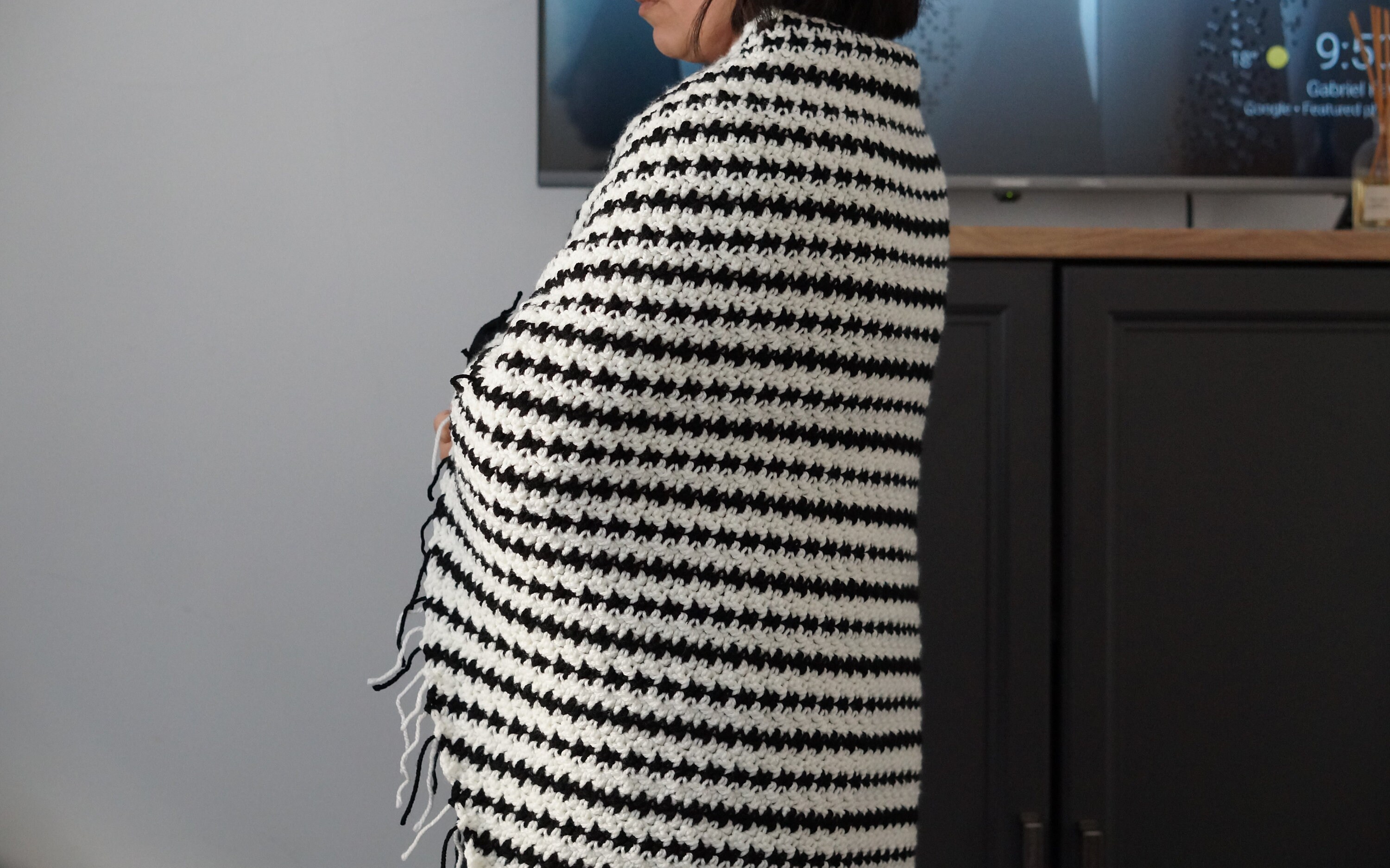 Houndstooth Crochet Shawl Triangle Pattern - Etsy