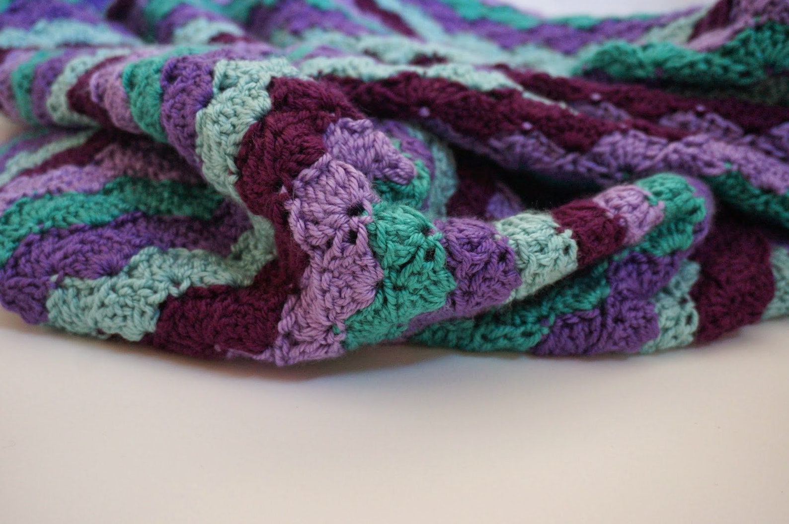 The Shell Stitch Blanket Pattern - Etsy