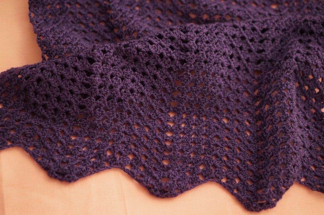 Granny Ripple Shawl Crochet Pattern - Etsy