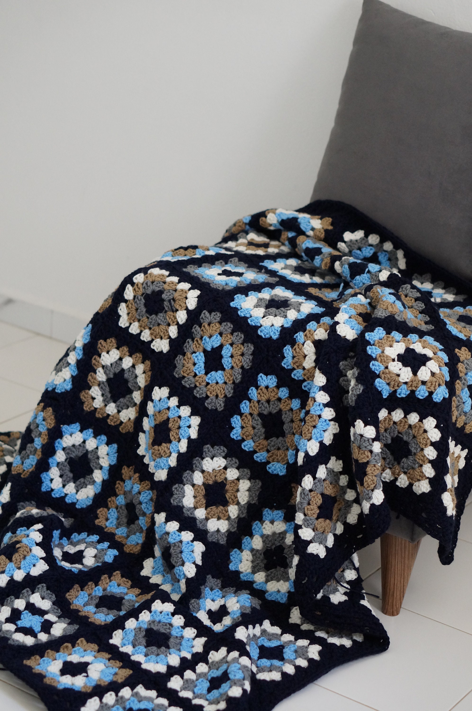The Granny Square Blanket Pattern - Etsy