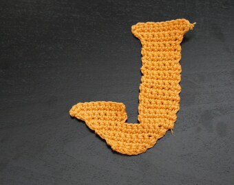 Letter J Crochet Pattern, 3D Alphabet Crochet Pattern, 3d Words Pattern ...