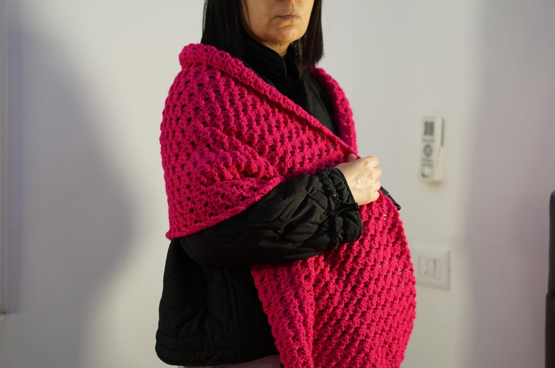 The Cross Stitch Rectangular Shawl Crochet Pattern - Etsy