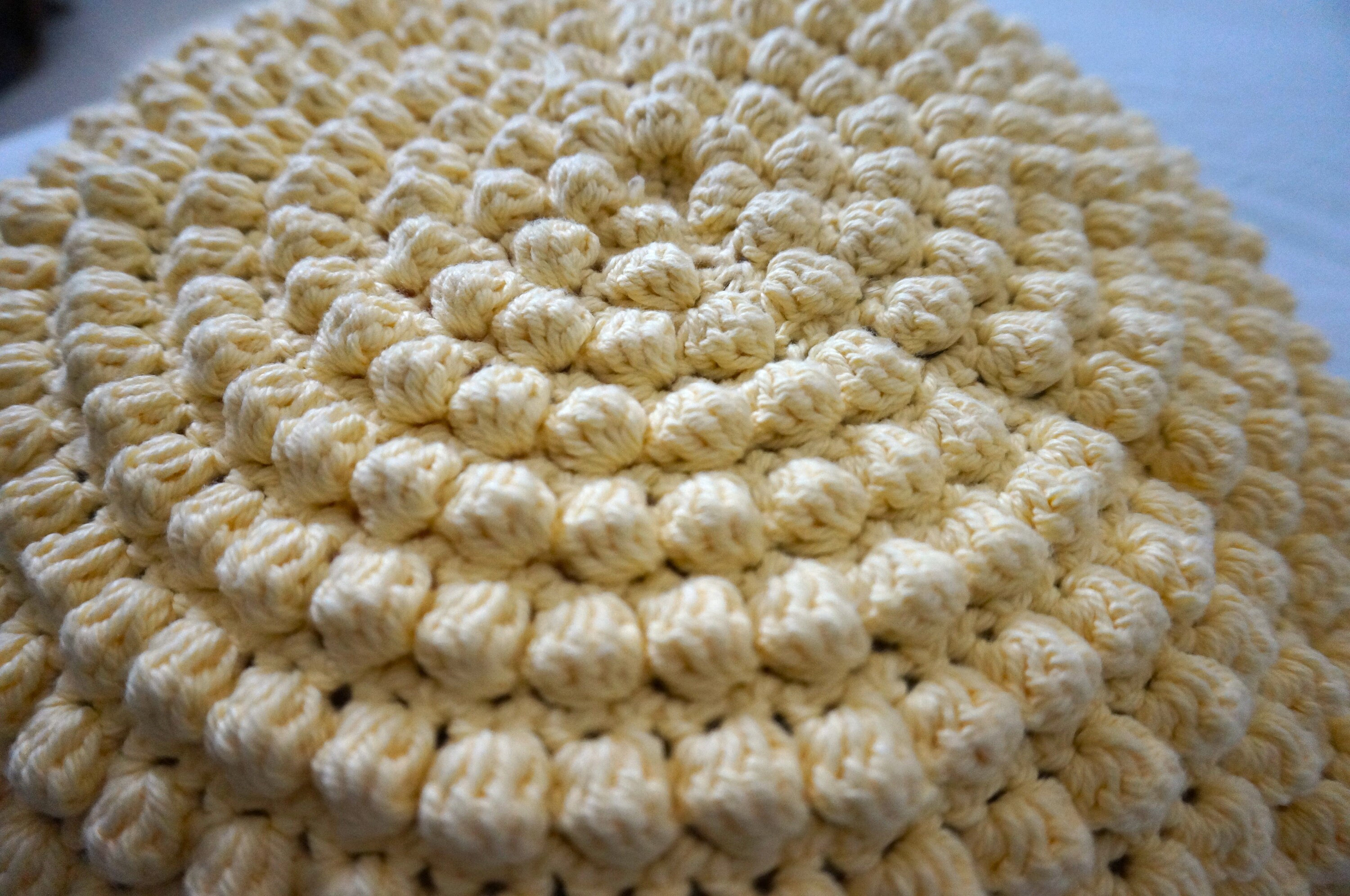 Bobble Stitch Round Pillow Crochet Pattern - Etsy