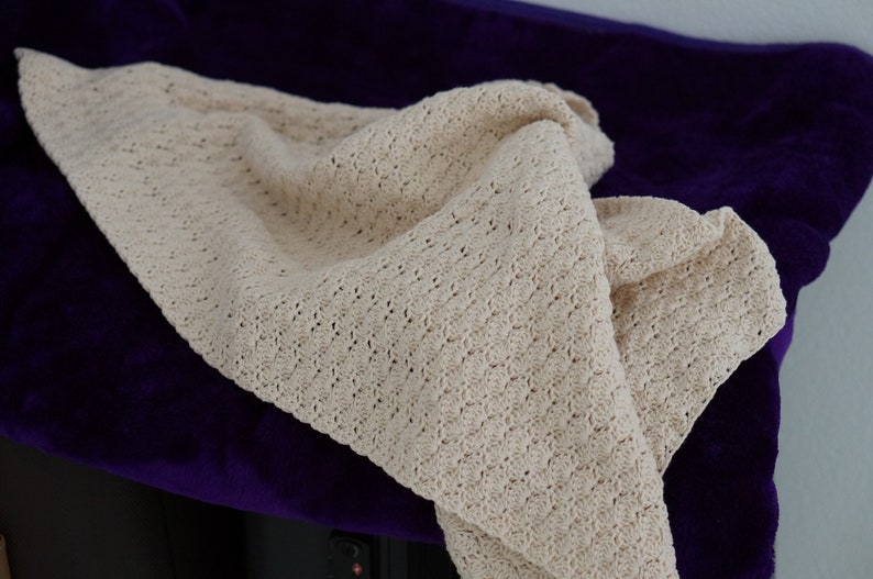 The Shell Stitch Rectangular Crochet Shawl Pattern - Etsy