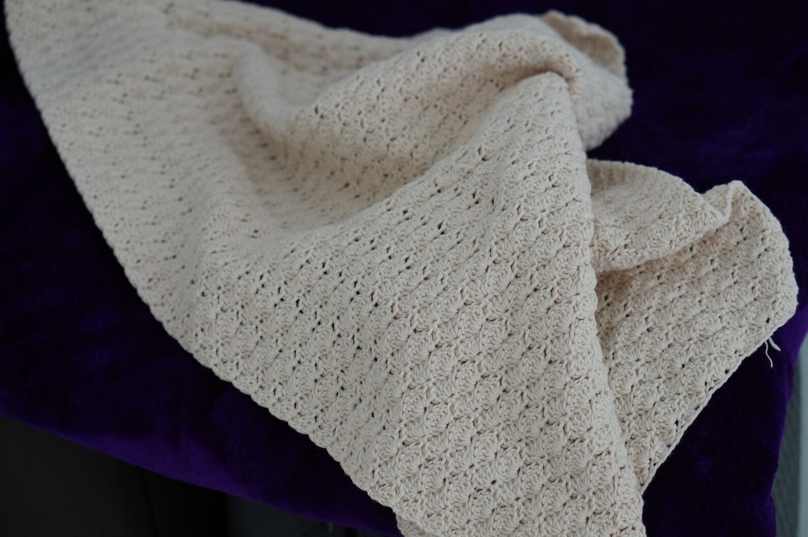 The Shell Stitch Rectangular Crochet Shawl Pattern - Etsy