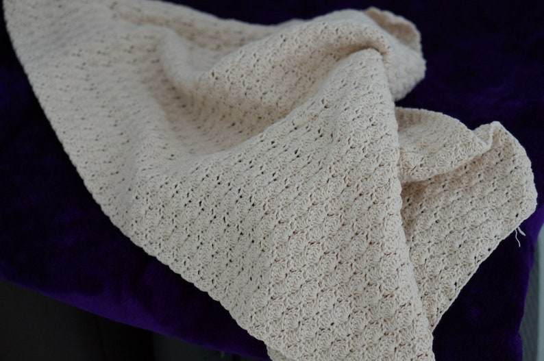 The Shell Stitch Rectangular Crochet Shawl Pattern - Etsy