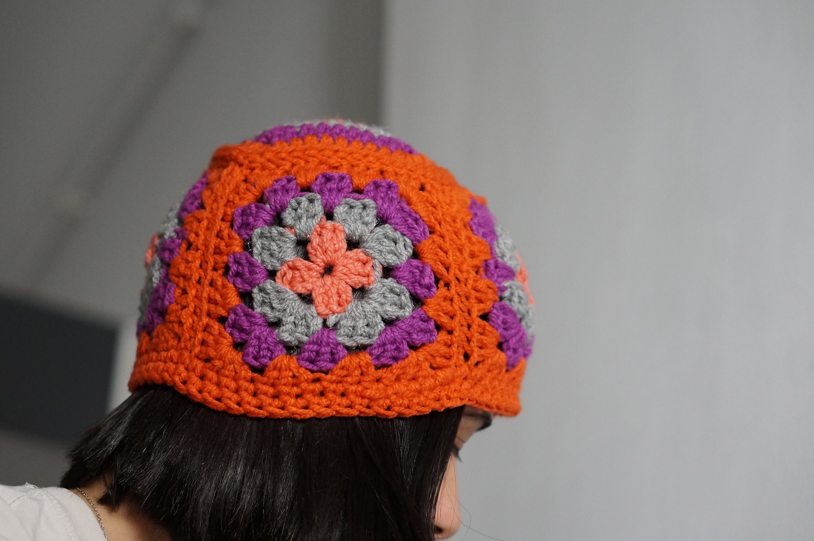 Granny Square Beanie Crochet Pattern - Etsy