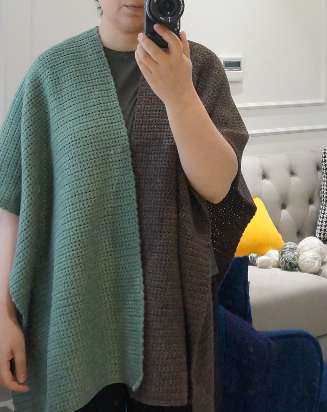 Easy Crochet Cape Poncho Pattern - Etsy