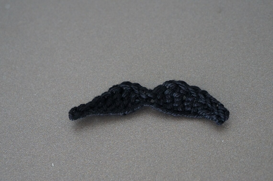 Crochet Moustache Applique PDF Pattern - Etsy