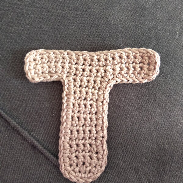 Crochet T Letter - Etsy