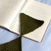 Bookmark Crochet Pattern. Triangular Crochet Bookmark - Etsy