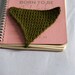 Bookmark Crochet Pattern. Triangular Crochet Bookmark - Etsy
