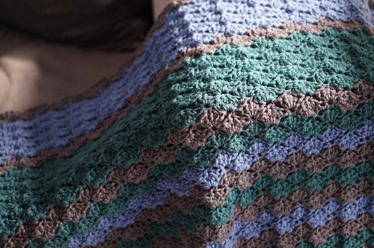 Shell Stitch Crochet Blanket Pattern - Etsy