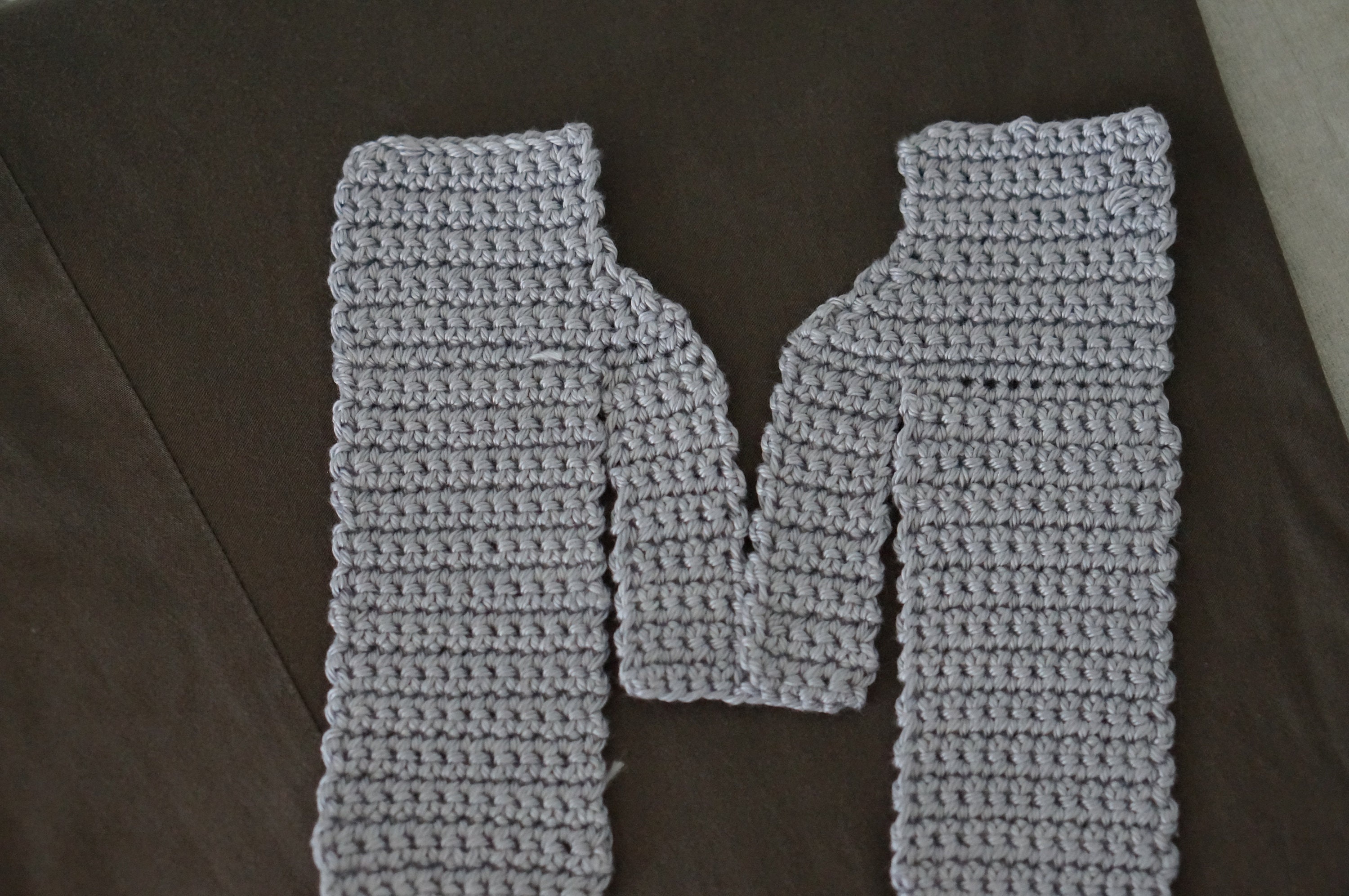 Crochet Alphabets: Crochet Letter M Pattern - Etsy