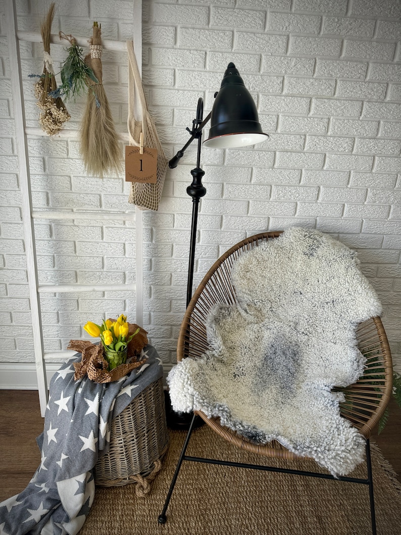 Follkee Gotland Sheepskin Rug | Sheepskin Throws| Area Rug | Natural ...