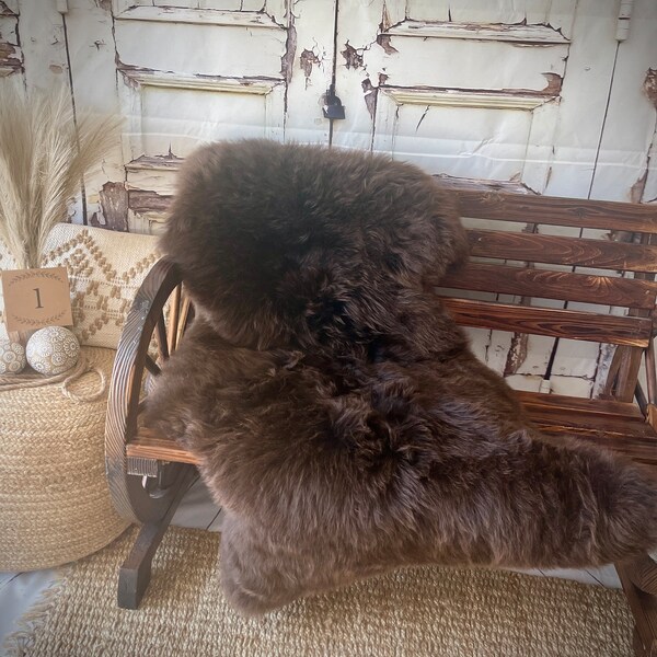 Sheepskin Bench - Etsy