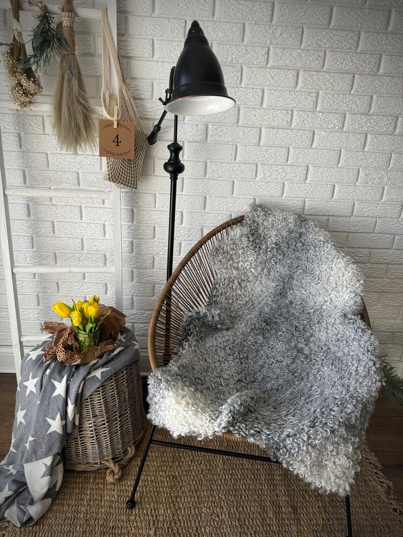 Follkee Gotland Sheepskin Rug | Sheepskin Throws| Area Rug | Natural ...