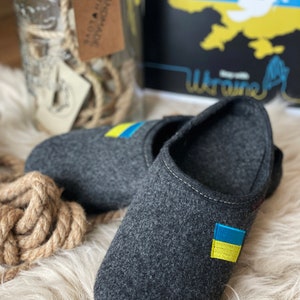 Follkee Mens Slippers Slip Wool Felt Special Limited Edition - Etsy