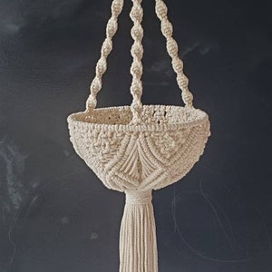 Macrame Fruit Basket Pattern - Macrame Hanging Planter - PDF Tutorial ...