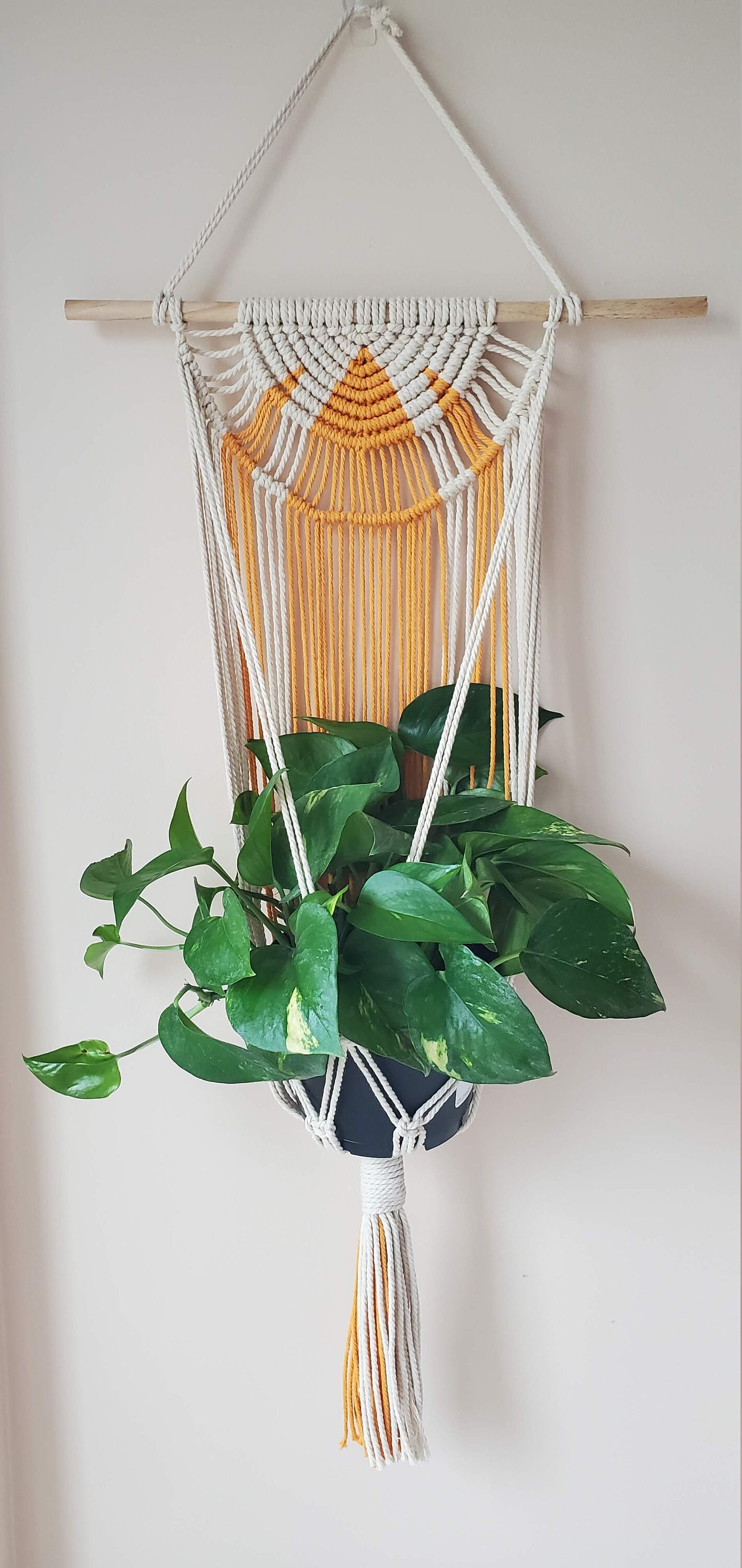 Macrame Plant Hanger Pattern - Macrame Hanging Planter - PDF Tutorial ...