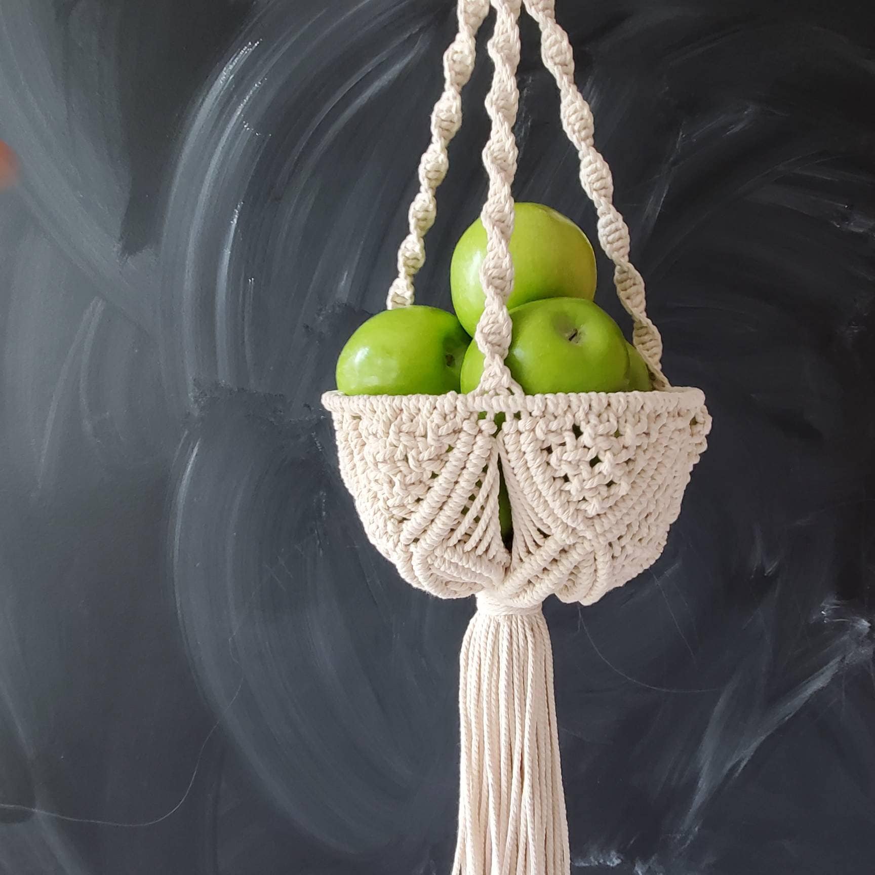 Macrame Fruit Basket Pattern Macrame Hanging Planter PDF | Etsy