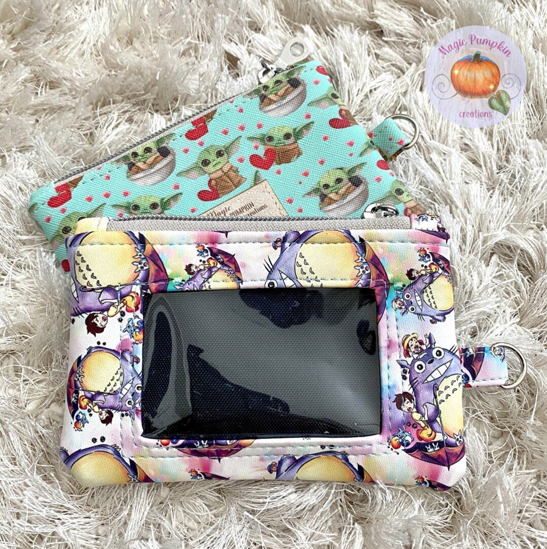 Cute Cartoon Character ID Card Holder Zipper Pouch baby - Etsy