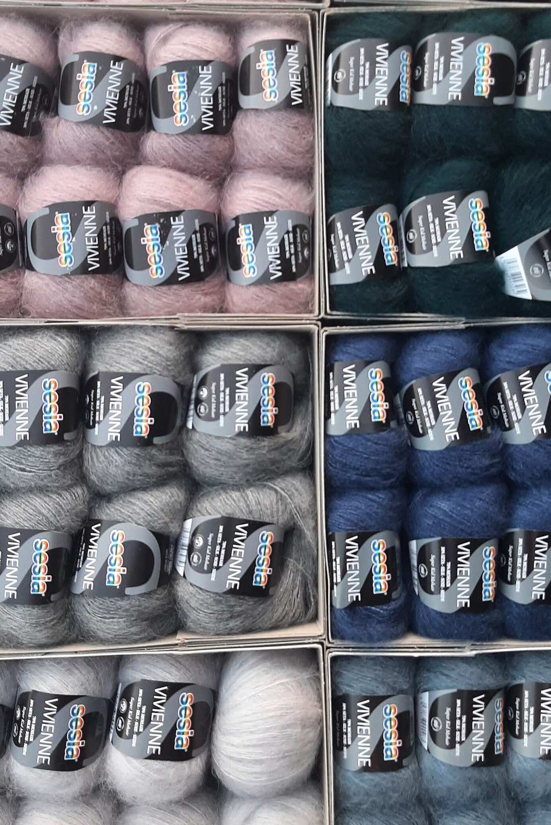 Sesia Vivienne Mohair Silk Yarn From Italy, Mohair Yarn, Lace Yarn ...