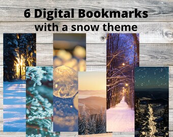 Winter Wonderland Bookmarks Christmas Printable Bookmarks Snow Queen ...