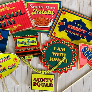 Desi Wedding Props / Wedding Photo Props / Desi Wedding Mehndi Props ...