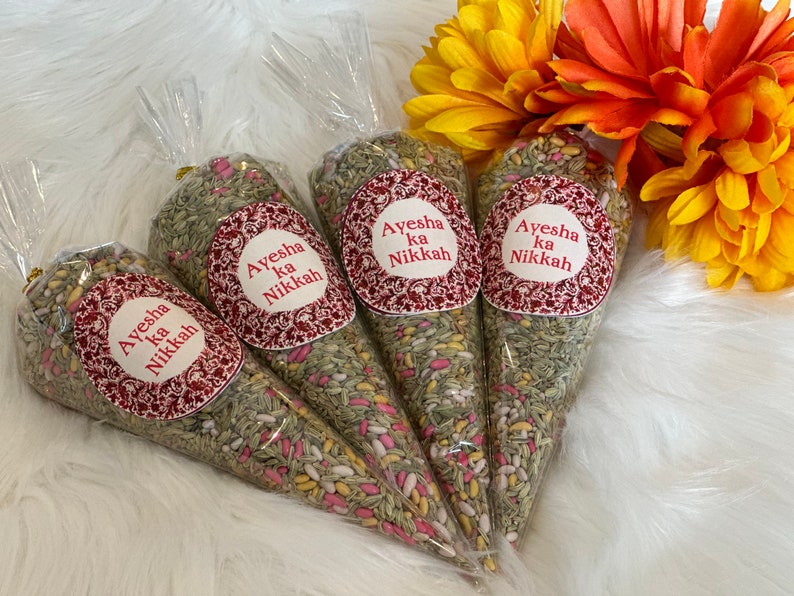 Desi Wedding Favors / Sonf Cones / Fennel Cones / Mehndi - Etsy