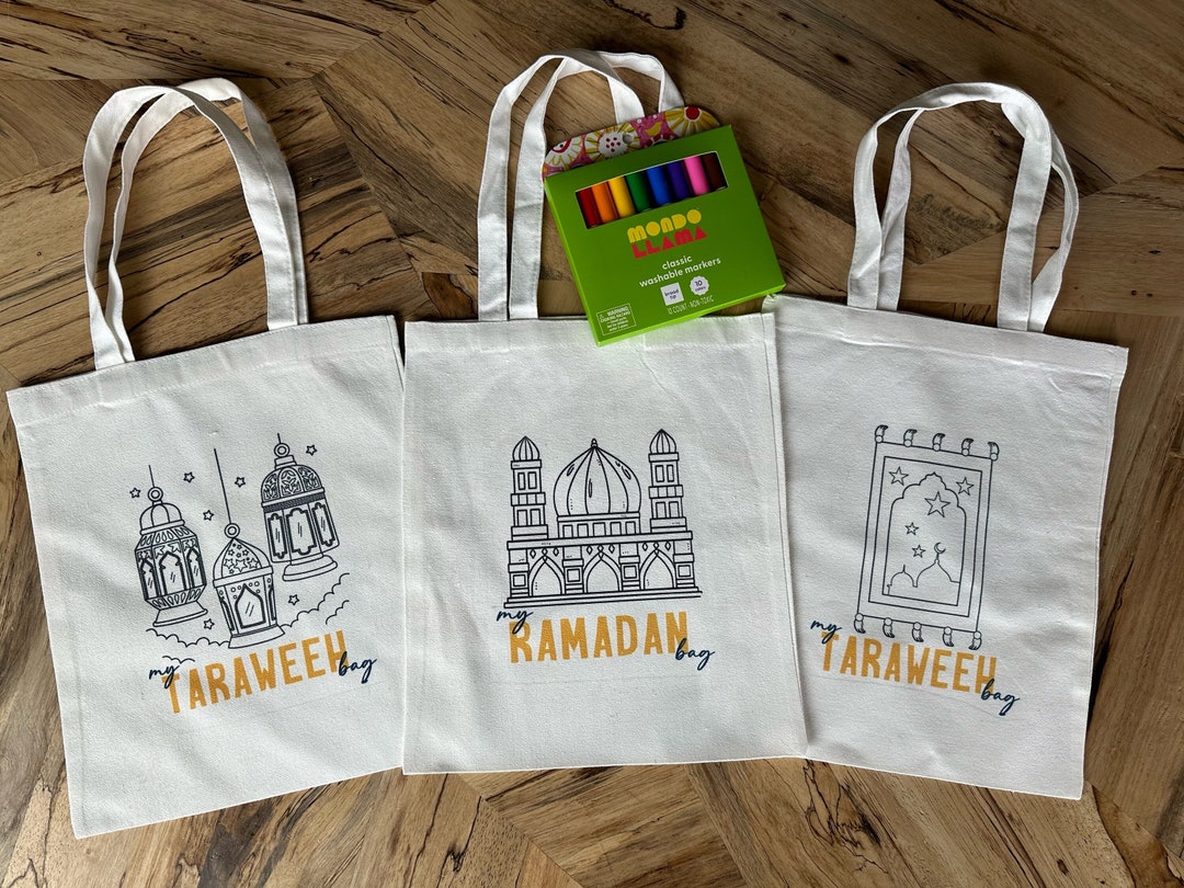 Custom Ramadan Tote / DIY Ramadan Bag / Taraweeh Bag / Ramadan Favors ...