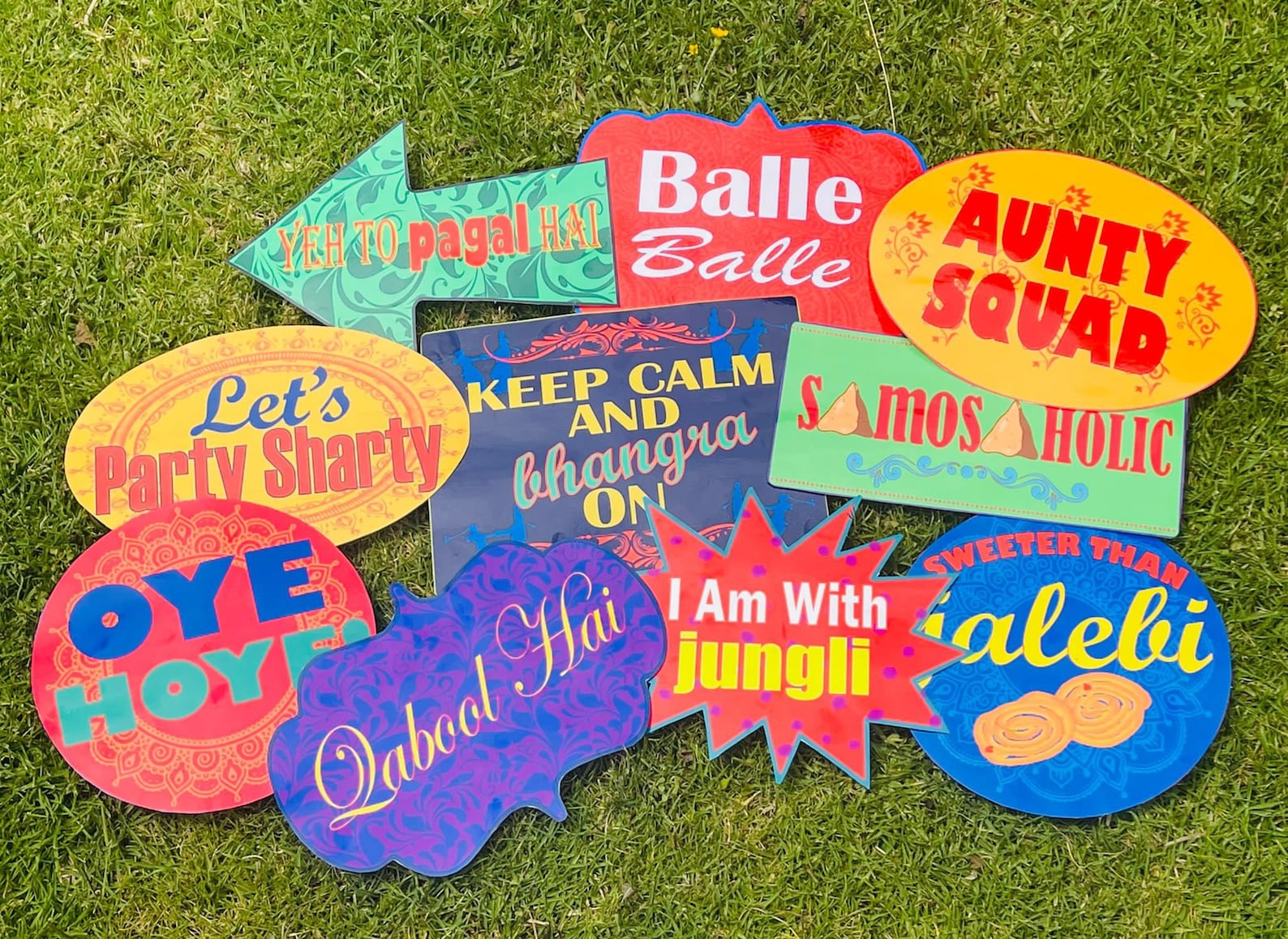 Desi Wedding Props / Wedding Photo Props / Desi Wedding Mehndi Props ...