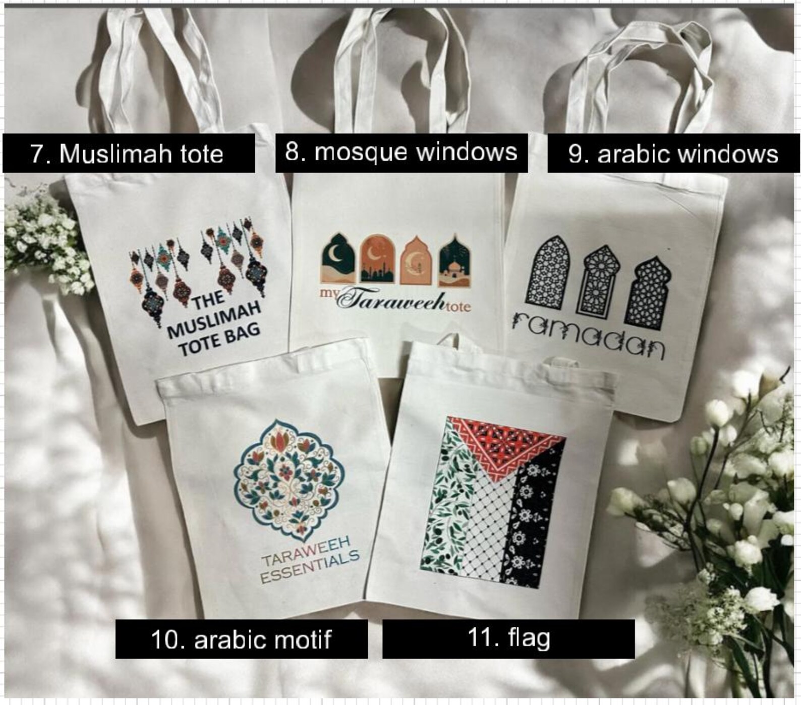 Custom Ramadan Tote / DIY Ramadan Bag / Taraweeh Bag / Ramadan Favors ...