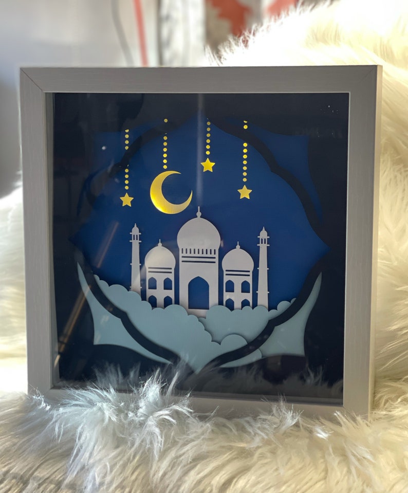 Islamic Mosque Lighted Shadow Box Ramadan / Eid Decor - Etsy