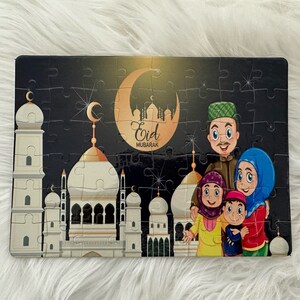 Eid Mubarak Puzzles for Kids / Eid Favors / Muslim Kids Gifts / Eid ...