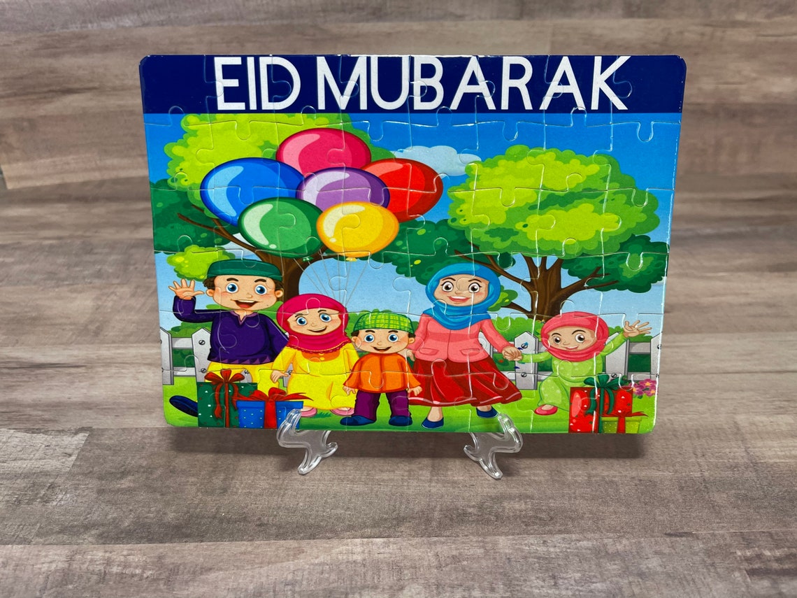 Eid Mubarak Puzzles for Kids / Eid Favors / Muslim Kids Gifts - Etsy