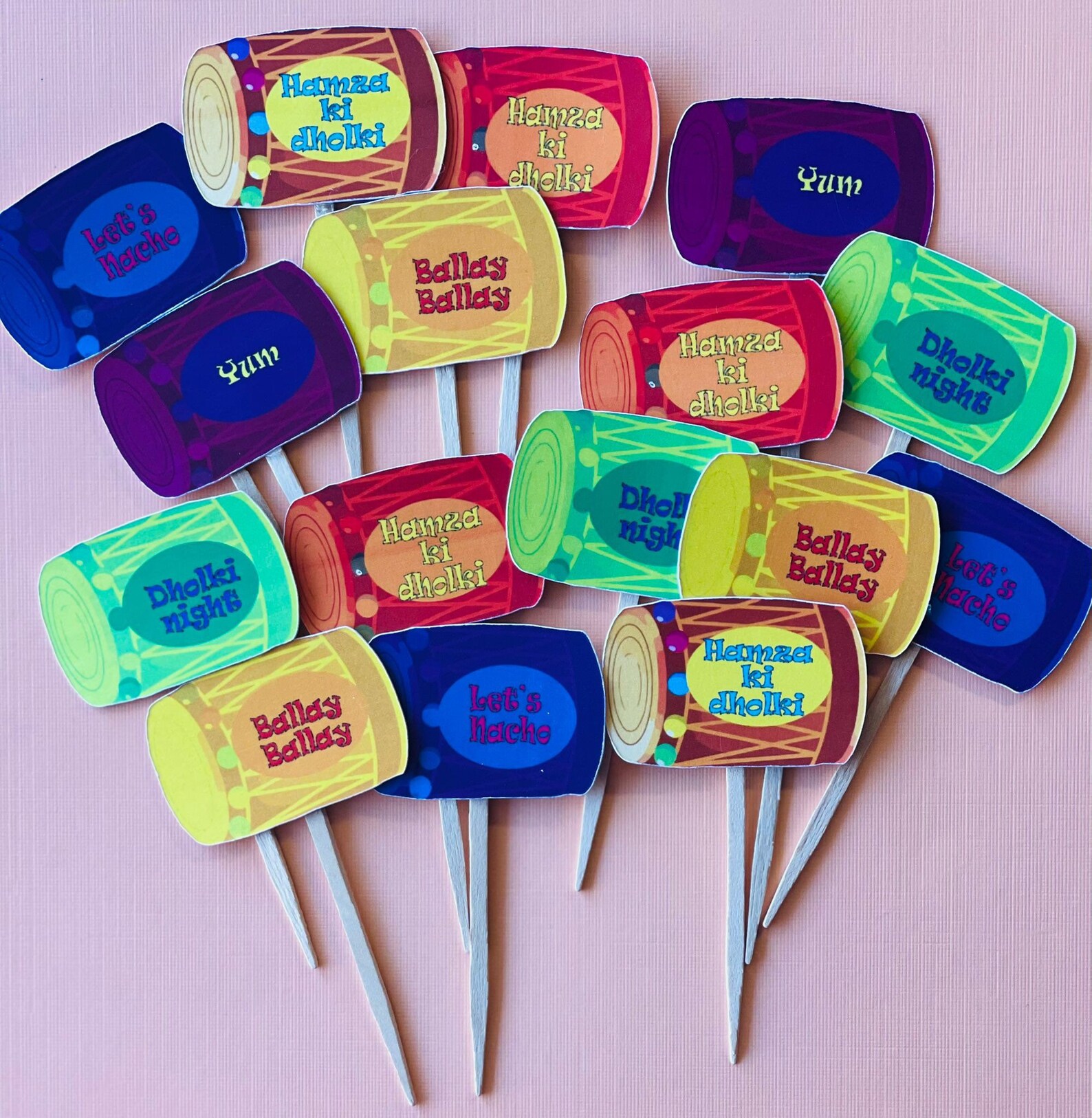 Personalized Mithai Toppers / Desi Wedding / Sweet Toppers - Etsy