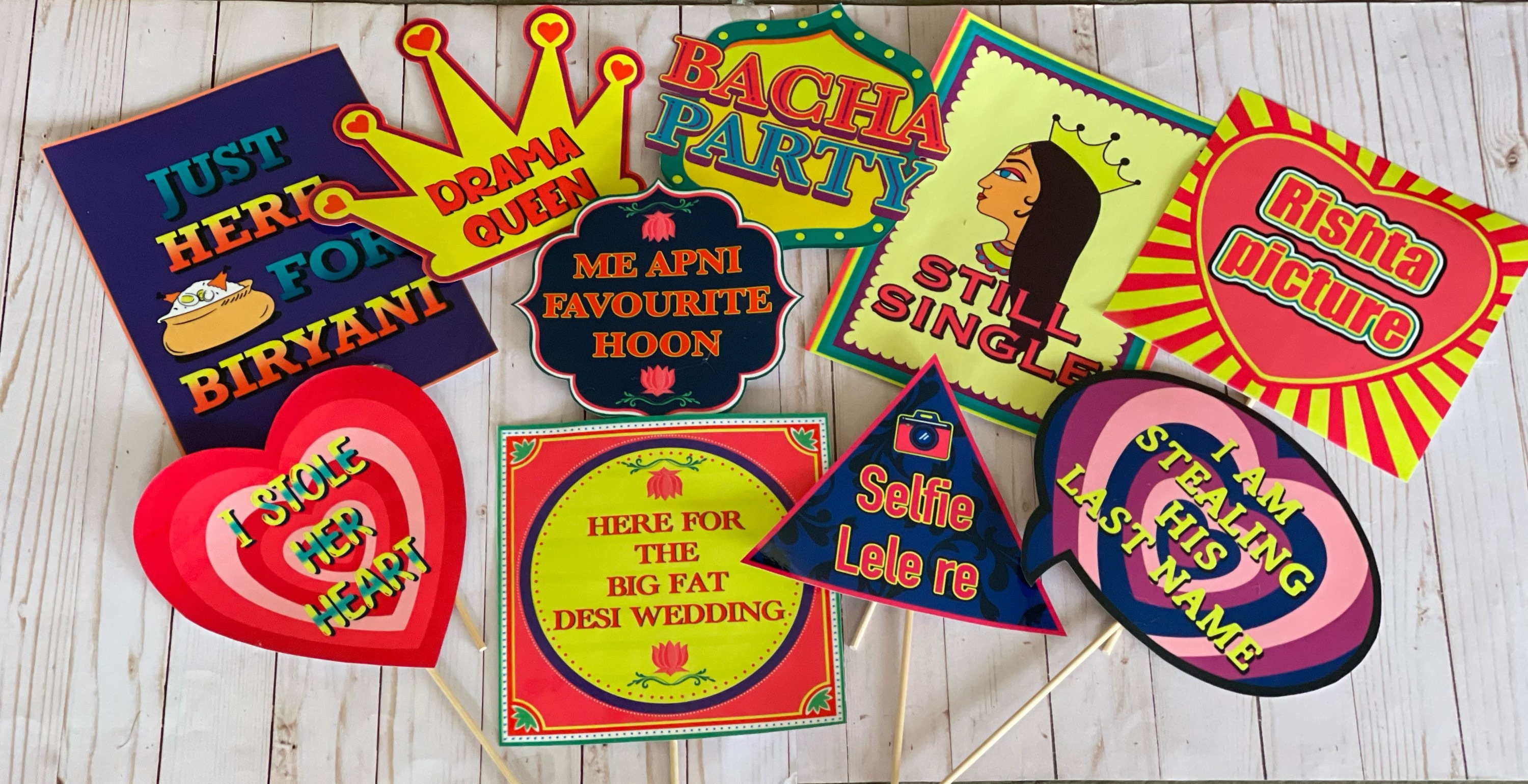 Desi Wedding Props / Wedding Photo Props / Desi Wedding Mehndi - Etsy