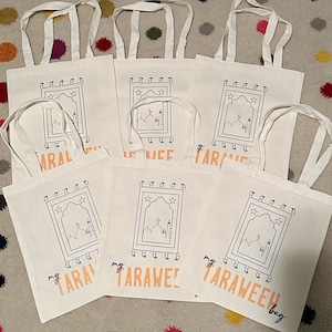 Custom Ramadan Tote / DIY Ramadan Bag / Taraweeh Bag / Ramadan Favors ...