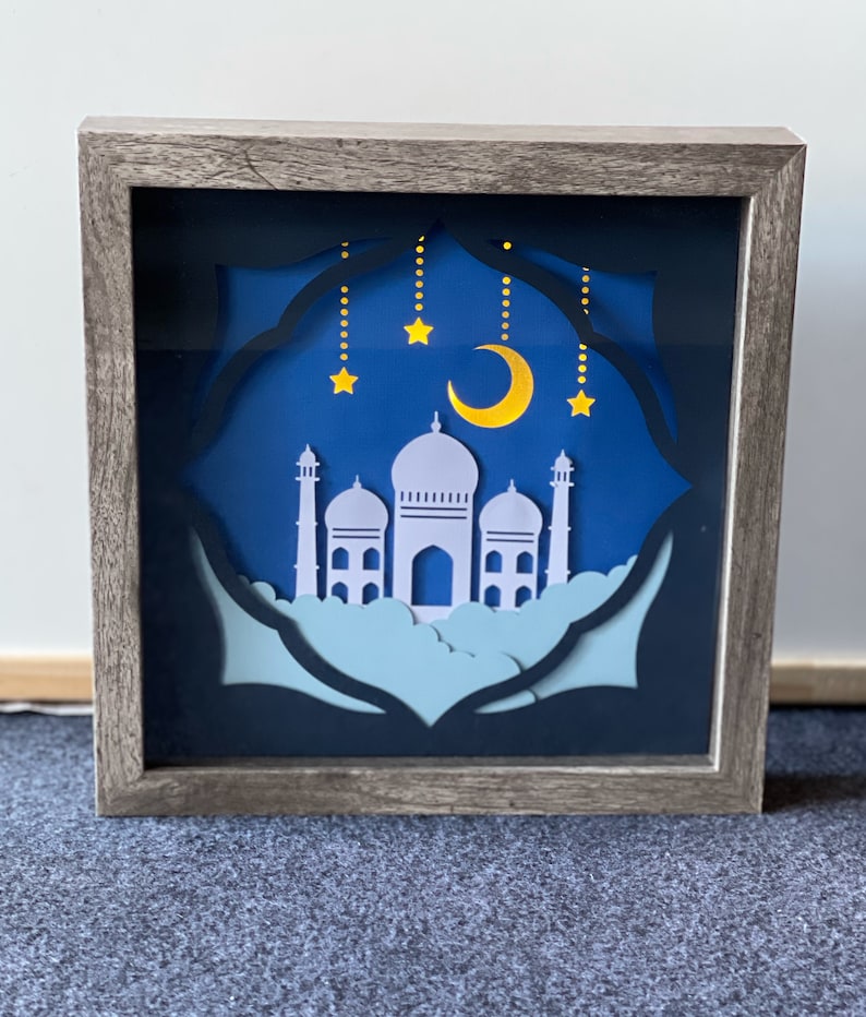 Islamic Mosque Lighted Shadow Box Ramadan / Eid Decor - Etsy