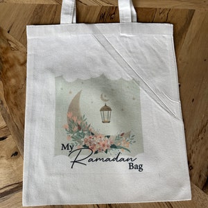 Custom Ramadan Tote / DIY Ramadan Bag / Taraweeh Bag / Ramadan Favors ...